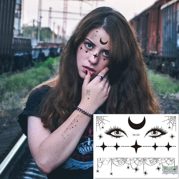 Halloween Zombie Scars Tattoos Fake Scab Bloody Makeup – Fake Tattoos