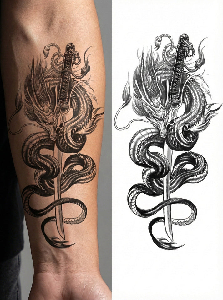 Dragon Temporary Tattoo – Fake Tattoos
