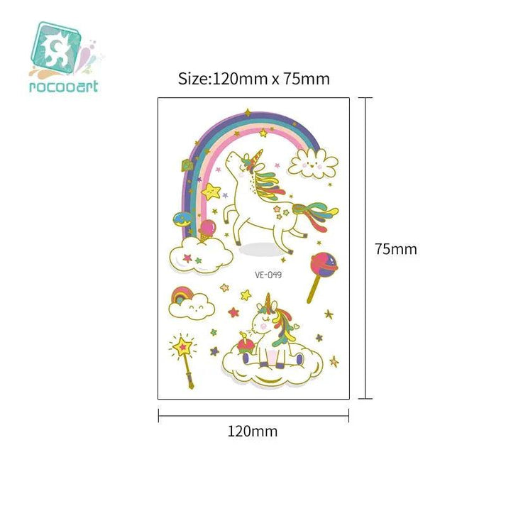 Temporary Tattoos Cute Child Tattoo Sticker - Fun Designs for Kids ...