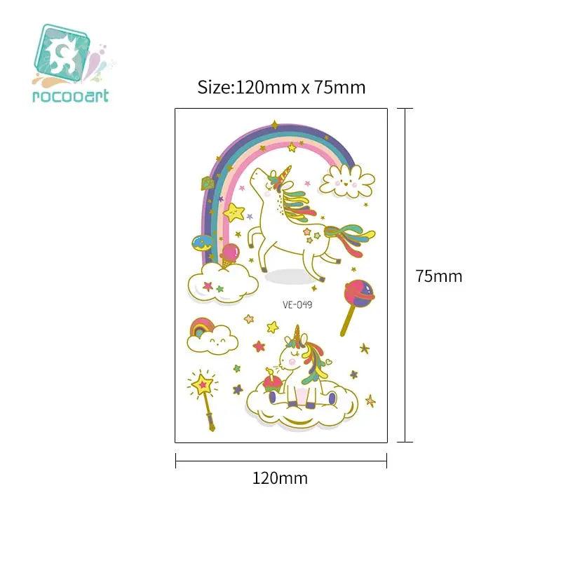 Temporary Tattoos Cute Child Tattoo Sticker - Fun Designs for Kids ...