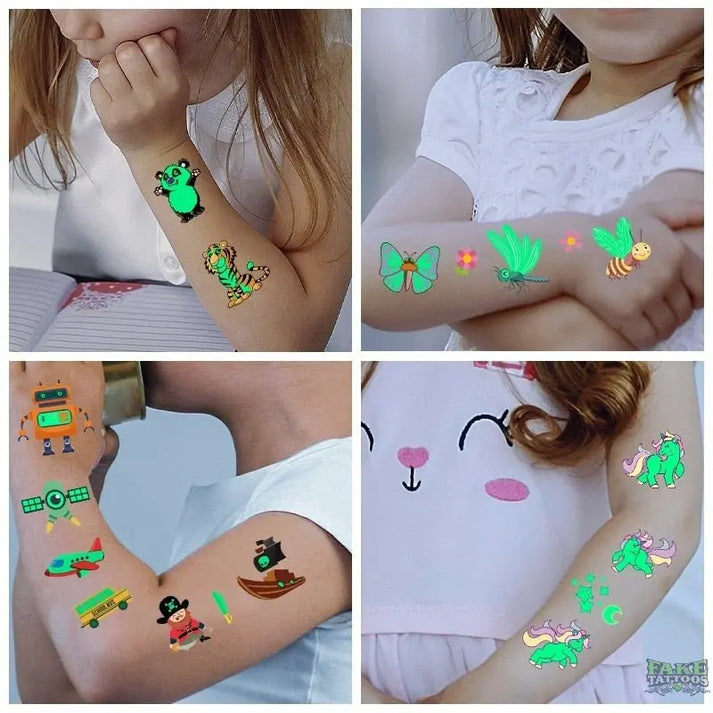 Temporary Tattoo Stickers Luminous Child Kid - Fun & Safe for All ...