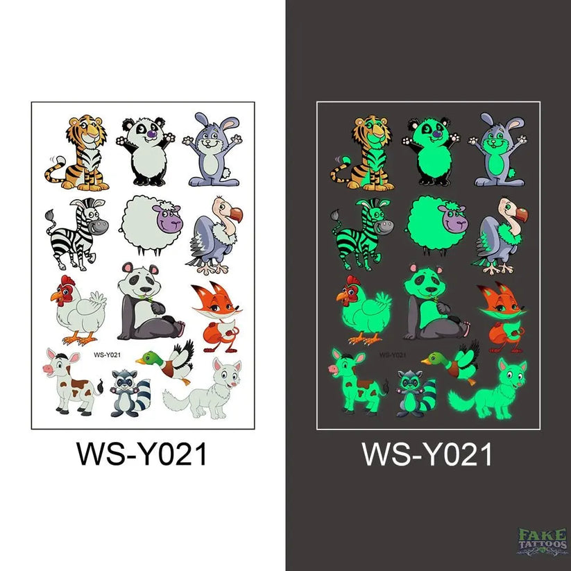 Temporary Tattoo Stickers Luminous Child Kid - Fun & Safe for All ...