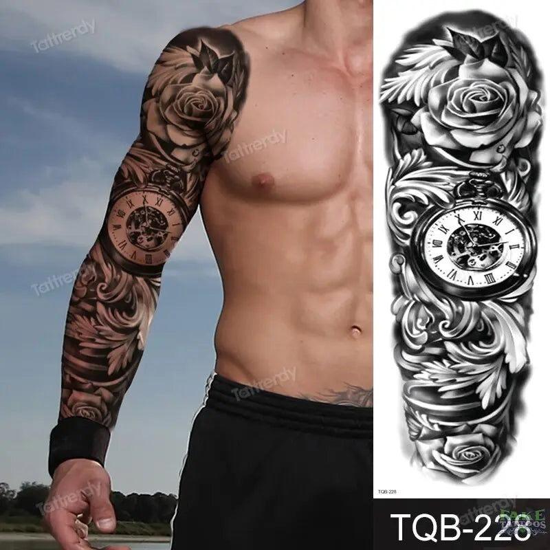 Temporary Tattoos Skull Tiger Owl Lion - Bold and Stylish Designs ...